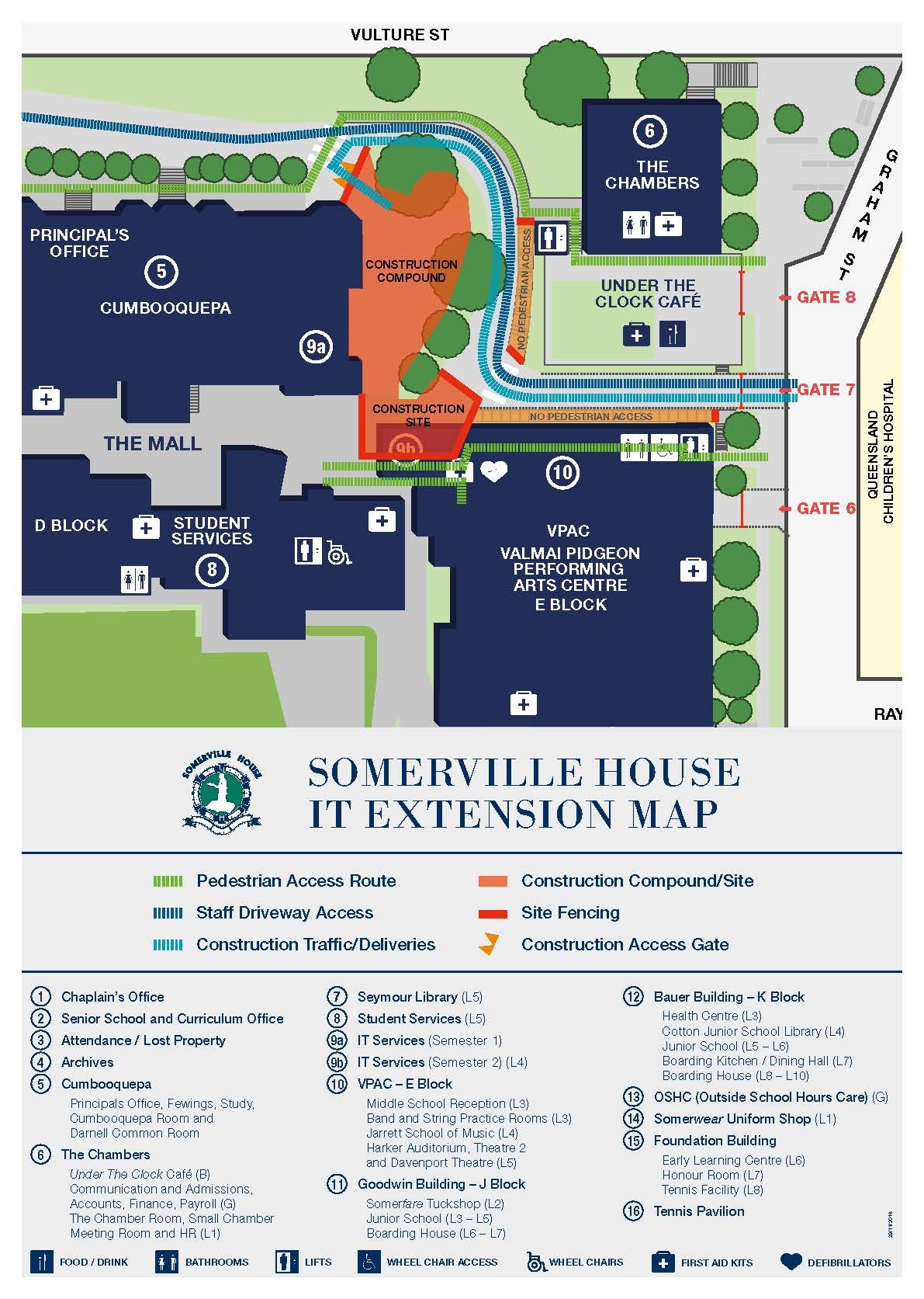 Somerville House | Campus Map