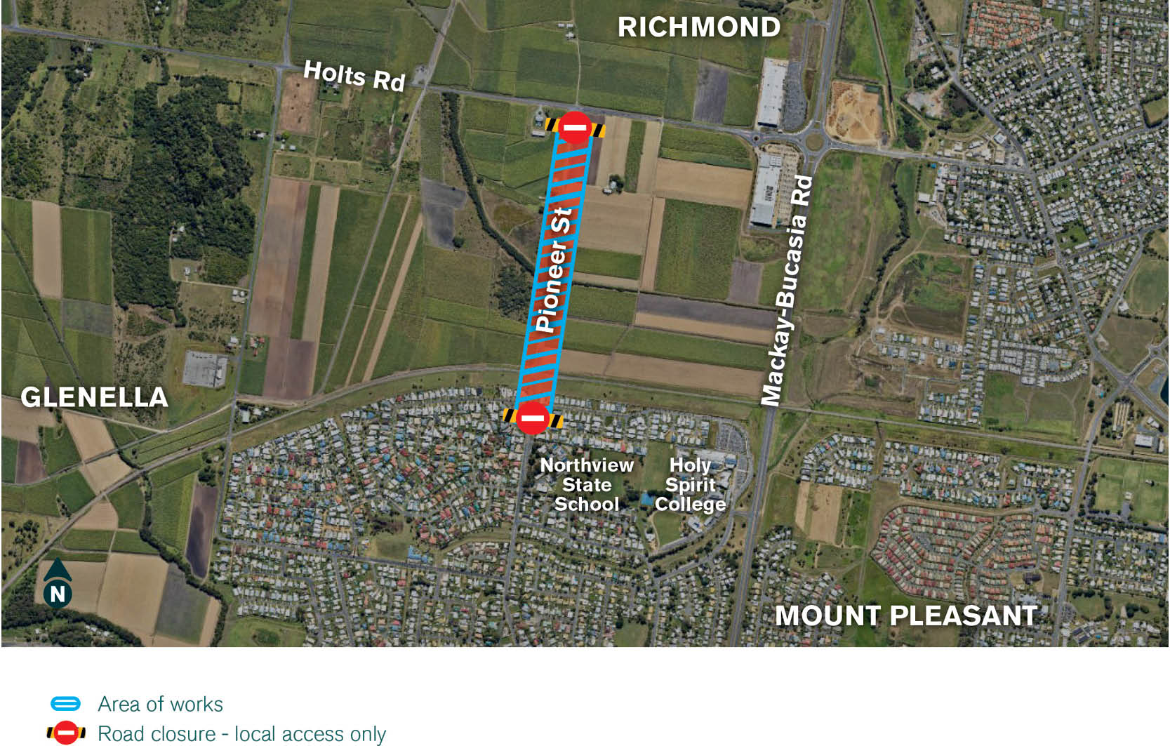 Pioneer Street rehabilitation from Holts Road to roundabout ...