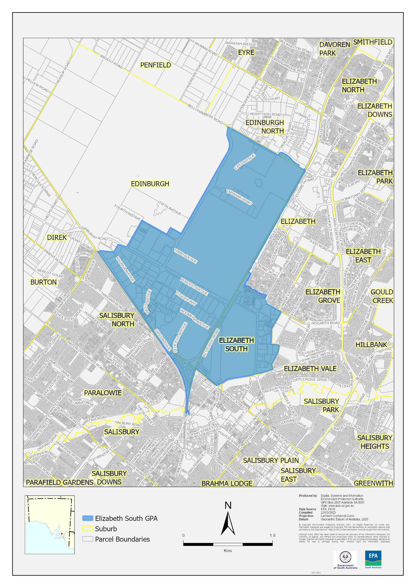 Elizabeth South Groundwater Prohibition Area | Engage EPA