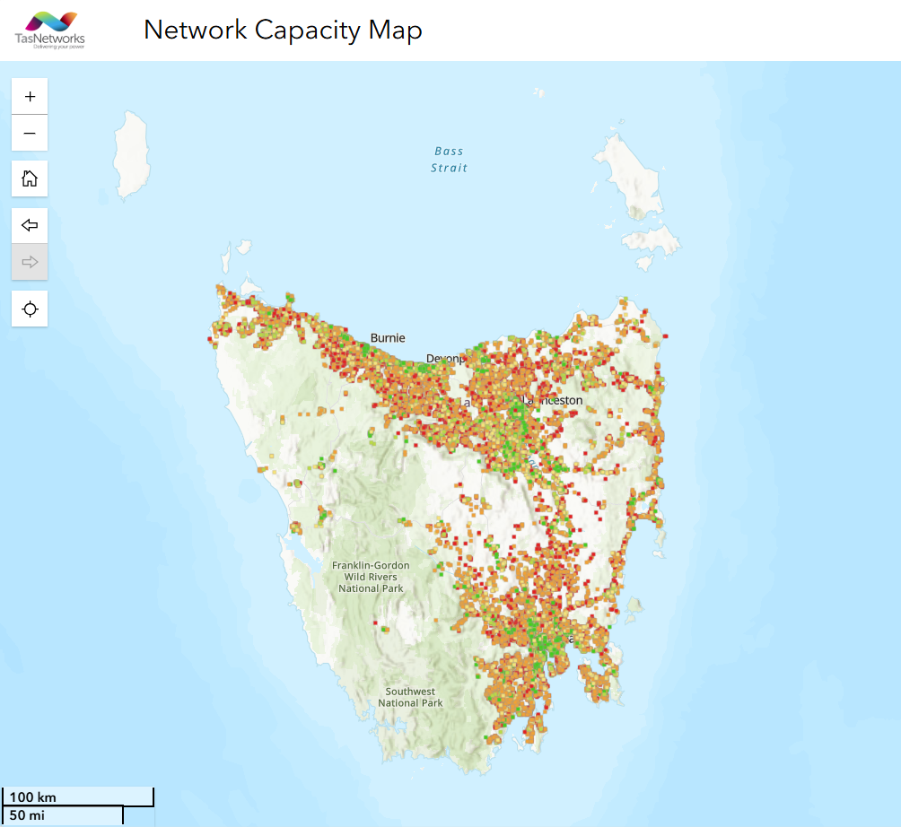 Network Capacity Map - Now Available | Welcome to TasNetworks ...