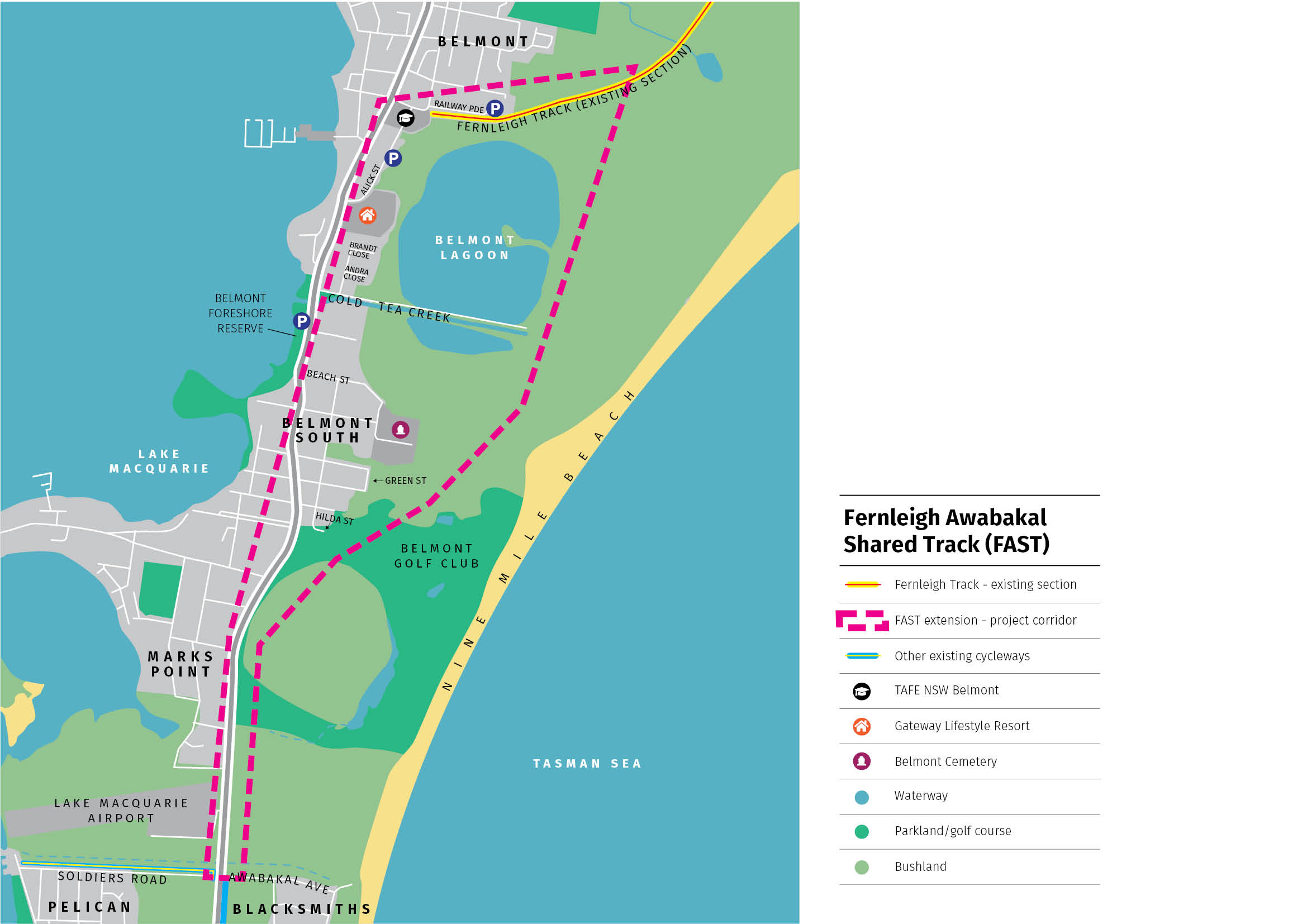 Fernleigh Awabakal Shared Track - FAST | Lake Macquarie