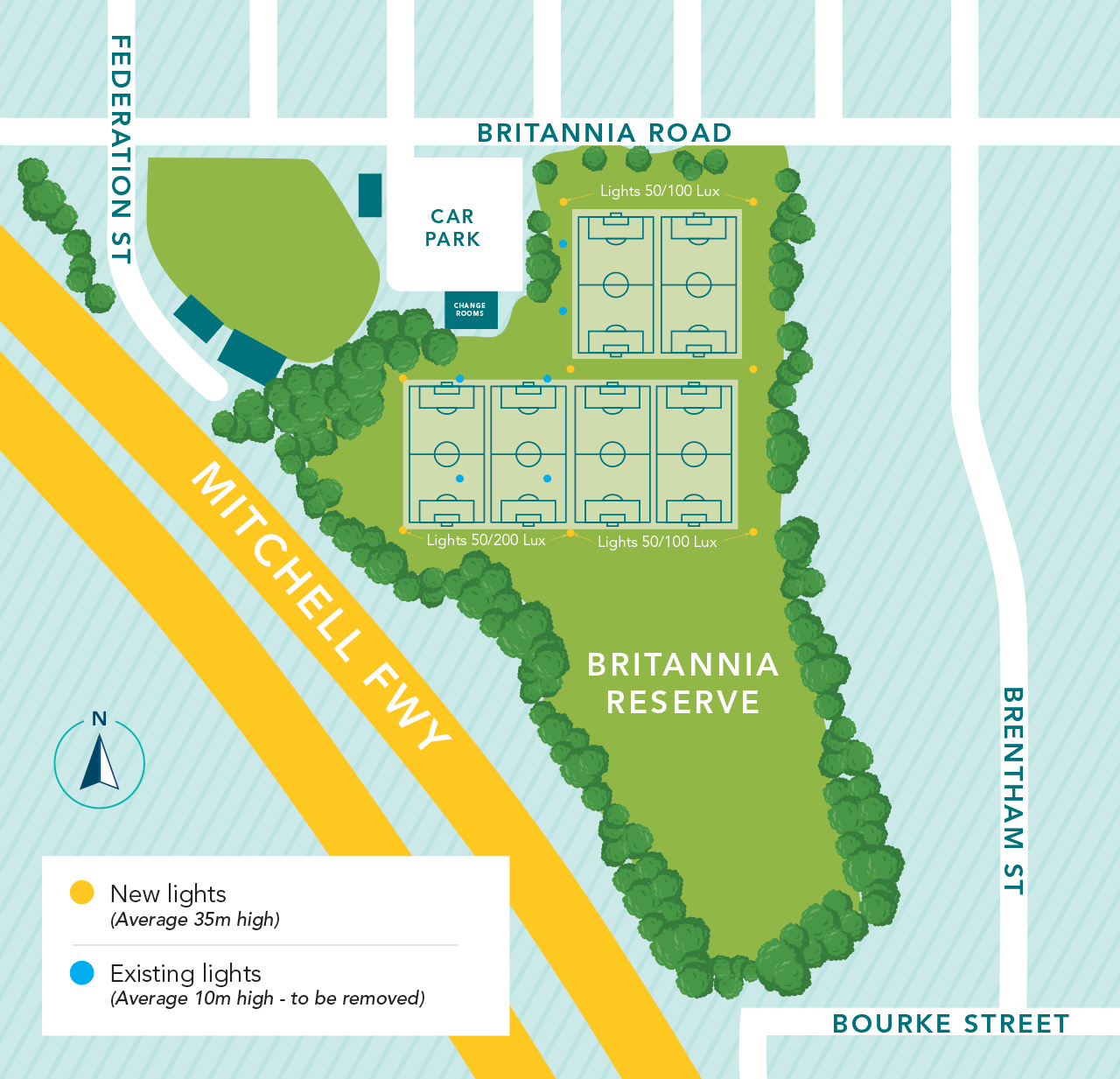 Britannia Reserve Lighting Upgrades | The City of Vincent