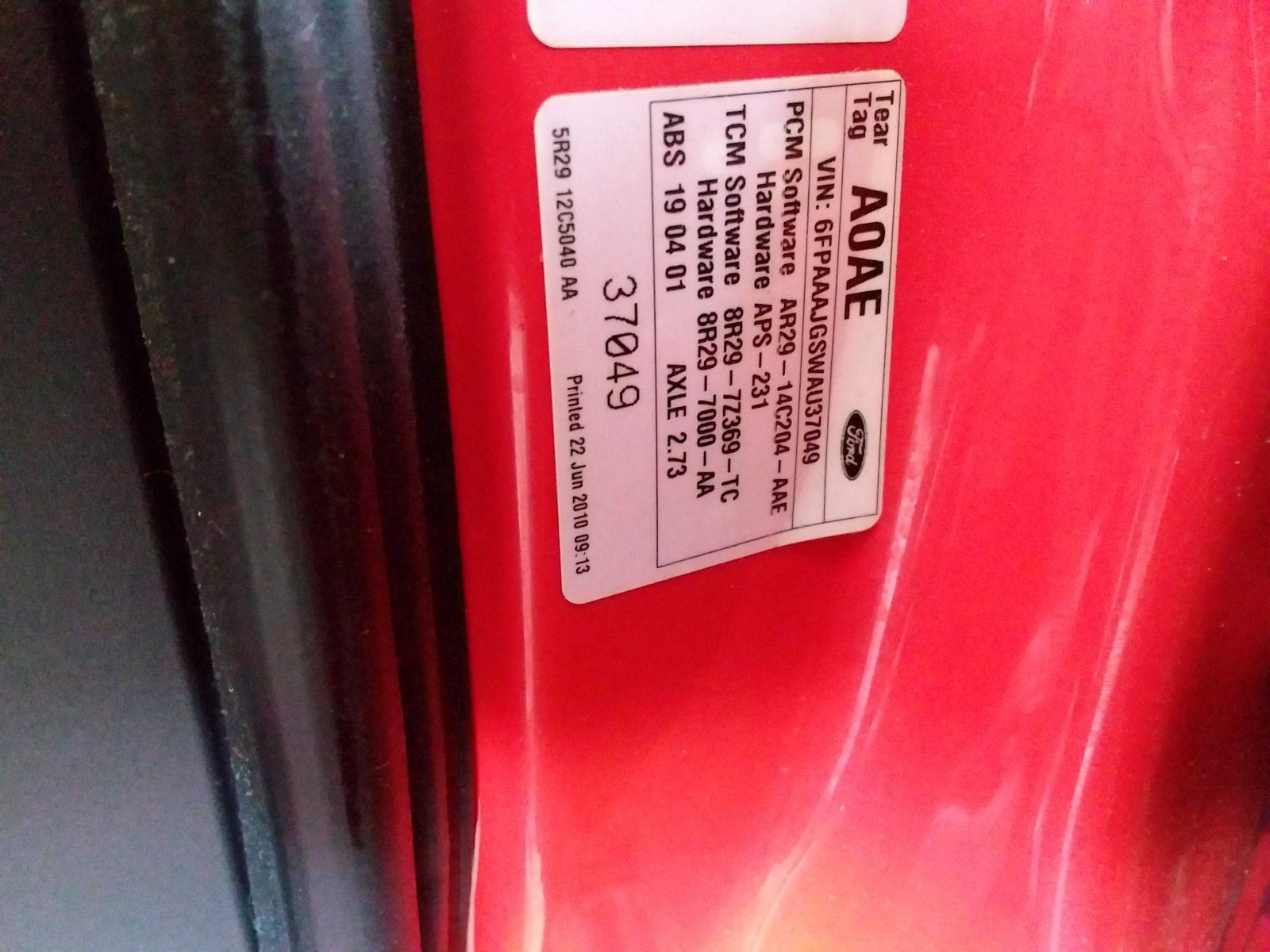 Fuse Box Falcon Ford 2010