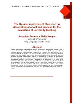 Item - The course improvement flowchart: a description of a tool and ...