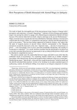 Item - How Perceptions of Death Interacted with Animal Magic in ...