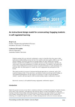 An instructional design model for screencasting: Engaging students in ...