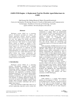 JADE-FSM-Engine: A deployment tool for flexible agent behaviours in JADE