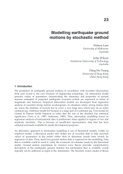Modelling earthquake ground motions by stochastic method