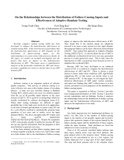 On the relationships between the distribution of failure-causing inputs and effectiveness of ...