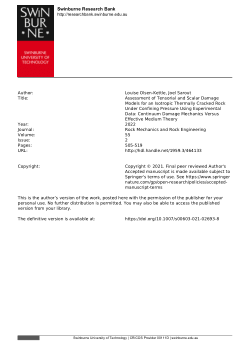 Assessment of Tensorial and Scalar Damage Models for an Isotropic ...