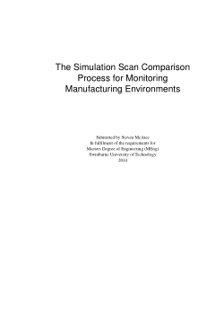 The simulation scan comparison process for monitoring manufacturing ...