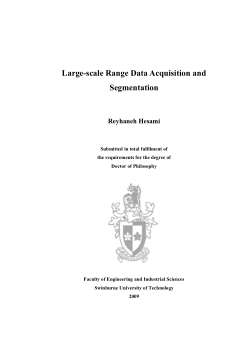 Large-scale range data acquisition and segmentation