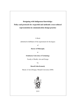 Item - Designing with Indigenous knowledge: policy and protocols for ...