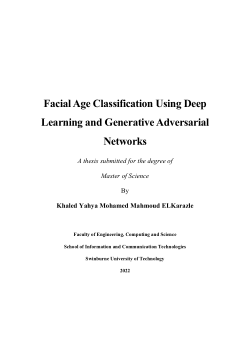 Item - Facial Age Classification Using Deep Learning and Generative Adversarial Networks ...