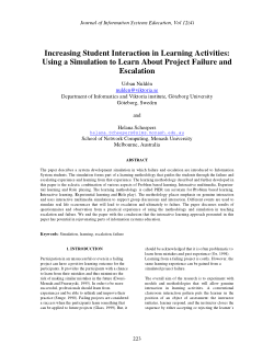 Increasing student interaction in learning activities: using a ...