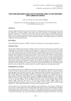 Fracture mechanics analysis of cracked steel plates repaired with ...