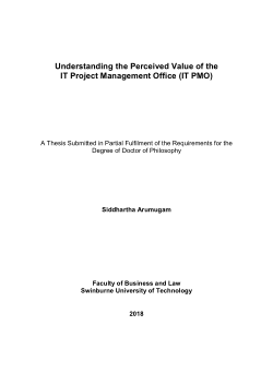Item - Understanding the perceived value of the IT Project Management ...