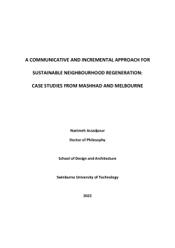 A communicative and incremental approach for sustainable neighbourhood ...