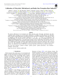Calibration of Ultraviolet, Mid-infrared, and Radio Star Formation Rate ...