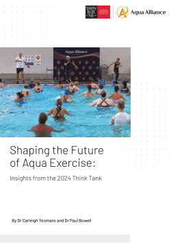 Shaping the Future of Aqua Exercise: Insights from the 2024 Think Tank