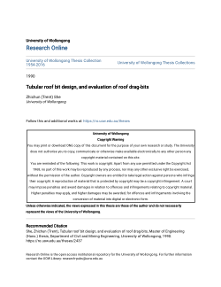 Item - Tubular roof bit design, and evaluation of roof drag-bits ...