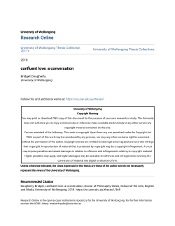 Item - confluent love: a conversation - University of Wollongong - Figshare