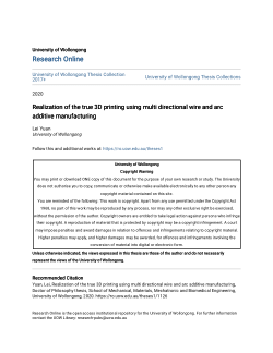 Item - Realization of the true 3D printing using multi directional wire ...