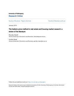 Item - The hedonic price method in real estate and housing market ...