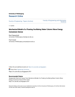 Mechanical Model of a Floating Oscillating Water Column Wave Energy ...