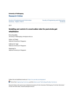 Modelling and control of a novel walker robot for post-stroke gait ...