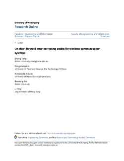 On short forward error-correcting codes for wireless communication systems