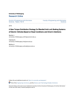 A New Torque Distribution Strategy for Blended Anti-Lock Braking ...