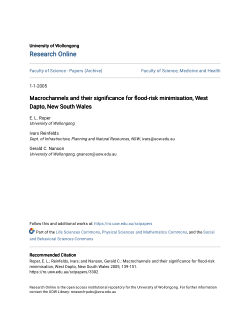 Item - Macrochannels and their significance for flood-risk minimisation ...