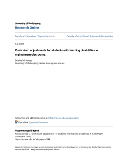 Item - Curriculum adjustments for students with learning disabilities ...