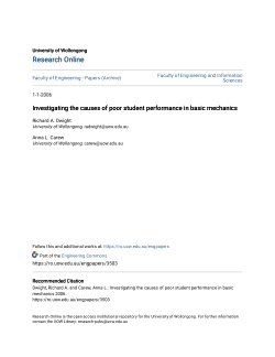 Investigating the causes of poor student performance in basic mechanics