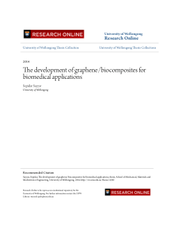 The development of graphene/biocomposites for biomedical applications