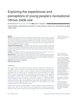 Exploring the experiences and perceptions of young people’s ...