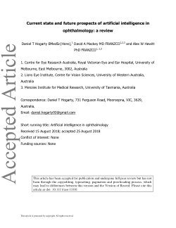 Current state and future prospects of artificial intelligence in ...