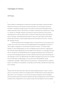 Topologies of history