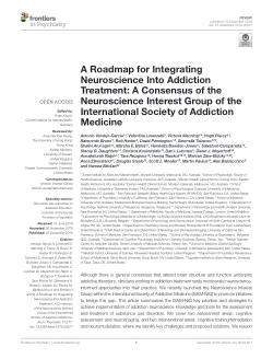 A Roadmap for Integrating Neuroscience Into Addiction Treatment: A ...
