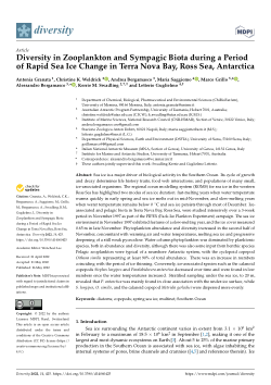 Diversity in zooplankton and sympagic biota during a period of rapid ...