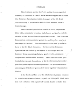 The geology of the Rosebery ore deposit