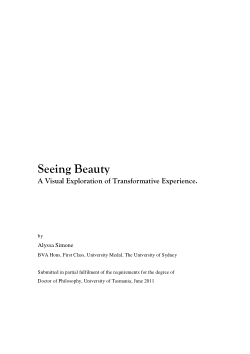 Seeing beauty : a visual exploration of transformative experience