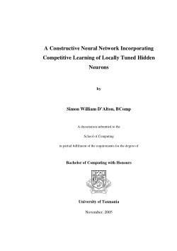A Constructive Neural Network Incorporating Competitive Learning of Locally Tuned Hidden Neurons