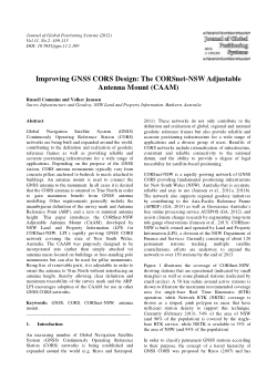 Item - Improving GNSS CORS design: The CORSnet-NSW Adjustable Antenna ...