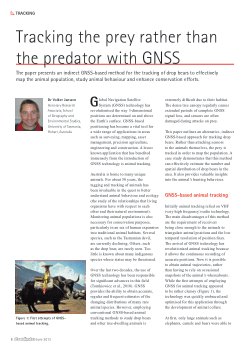 Tracking the prey rather than the predator with GNSS