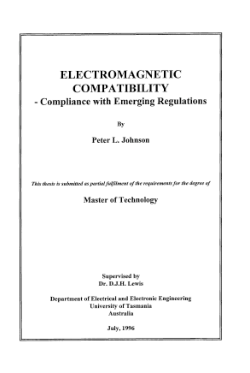 Electromagnetic compatibility : compliance with emerging regulations