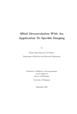 Blind deconvolution with an application to speckle imaging.