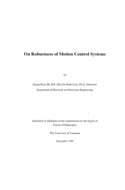On robustness of motion control systems