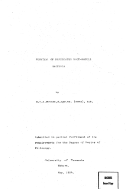 Item - Survival of dessicated root-nodule bacteria - University of ...